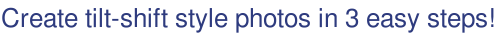 tiltshiftmaker.com - Transform your photos into tilt-shift style miniatures